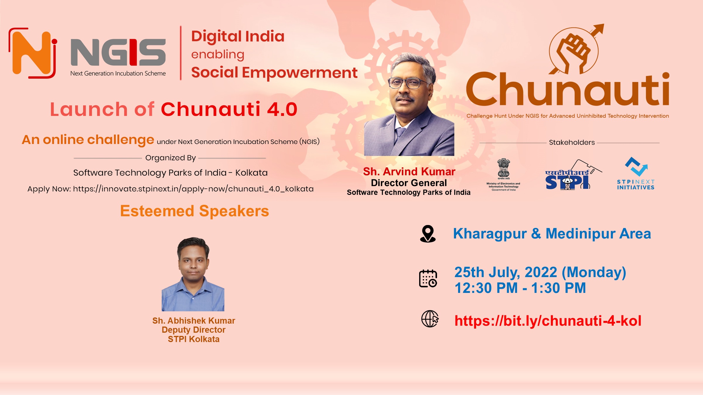 Outreach Webinar for NGIS & CHUNAUTI 4.0 Conducted at Kharagpur and ...