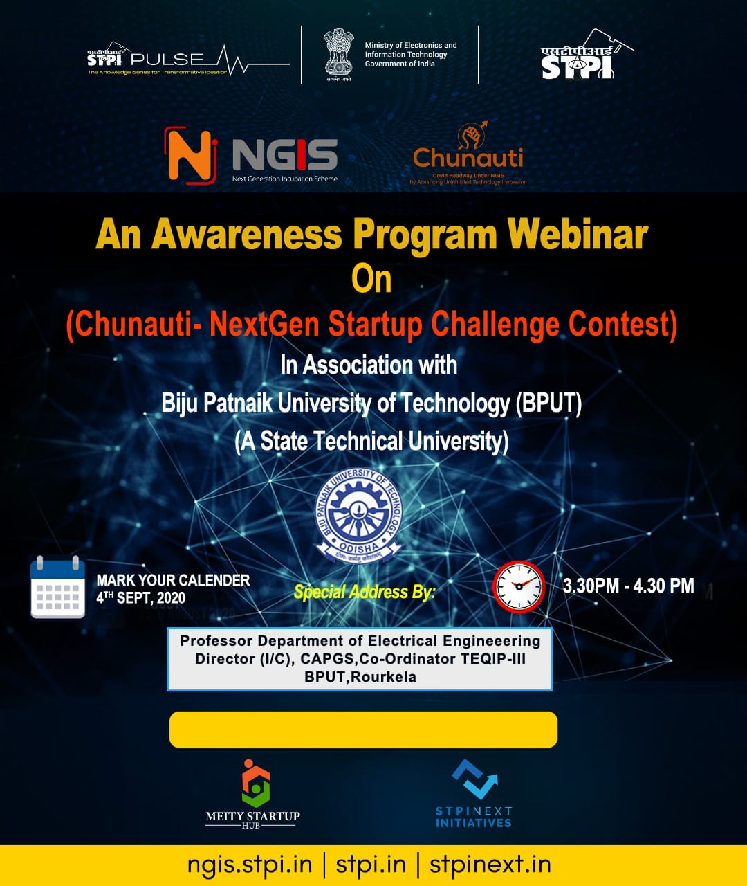Outreach Webinar of NGIS & CHUNAUTI – Bhubaneswar – NGIS