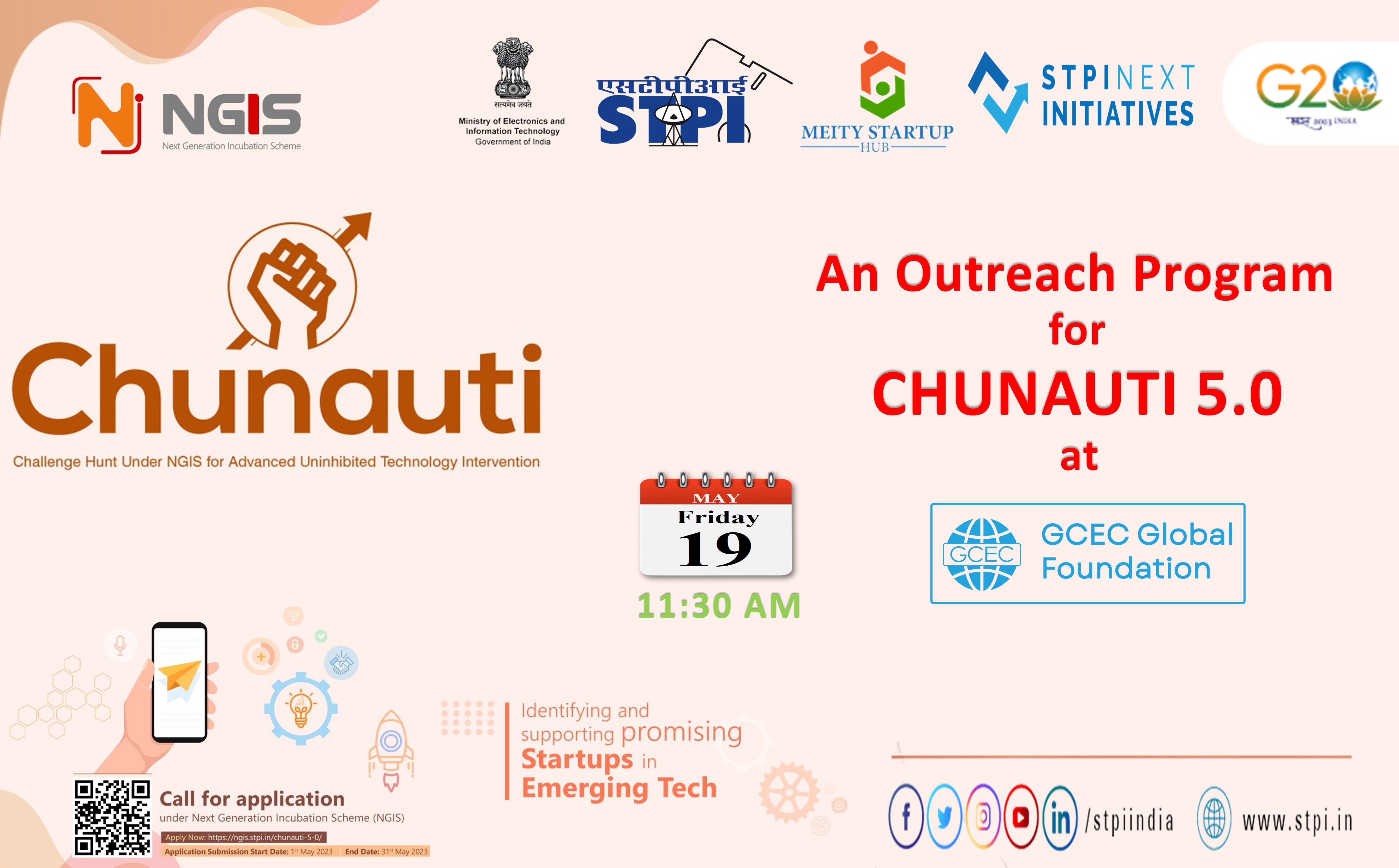 OUTREACH SESSION ON NGIS & CHUNAUTI 5.0 – Jaipur – NGIS