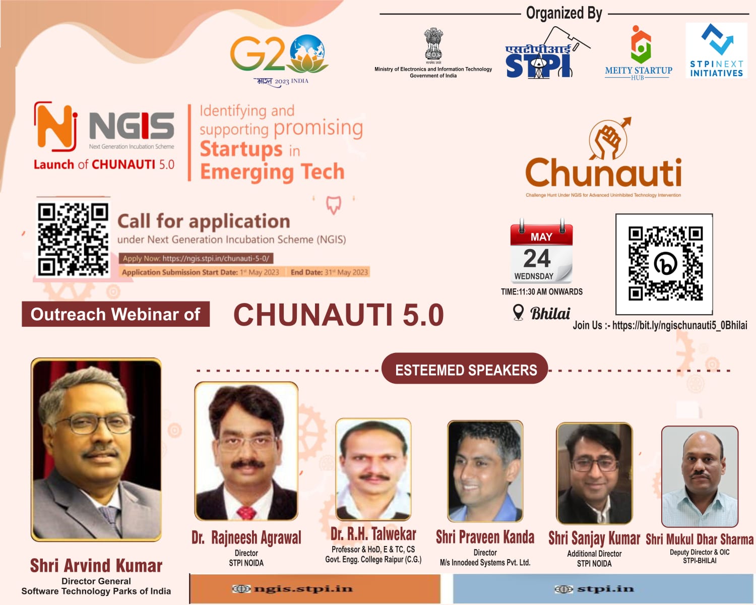 OUTREACH SESSION ON NGIS & CHUNAUTI 5.0 – Bhilai – NGIS